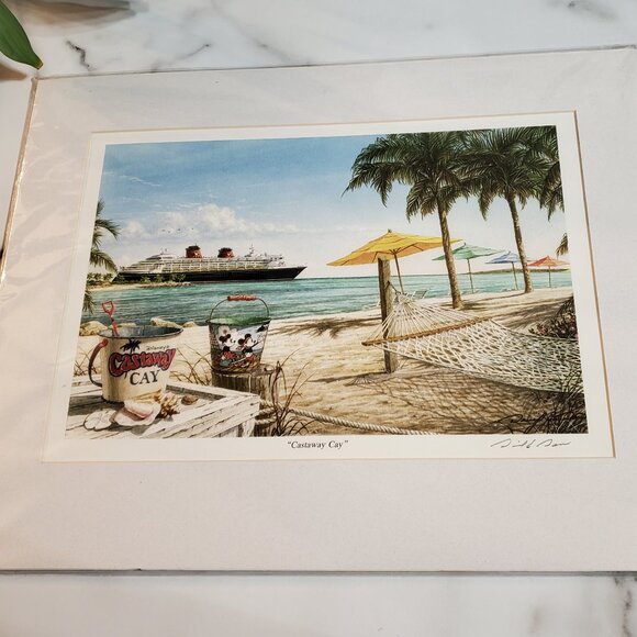 Disney | Wall Decor | Disney Cruise Line David E Doss Castaway Cay Art ...